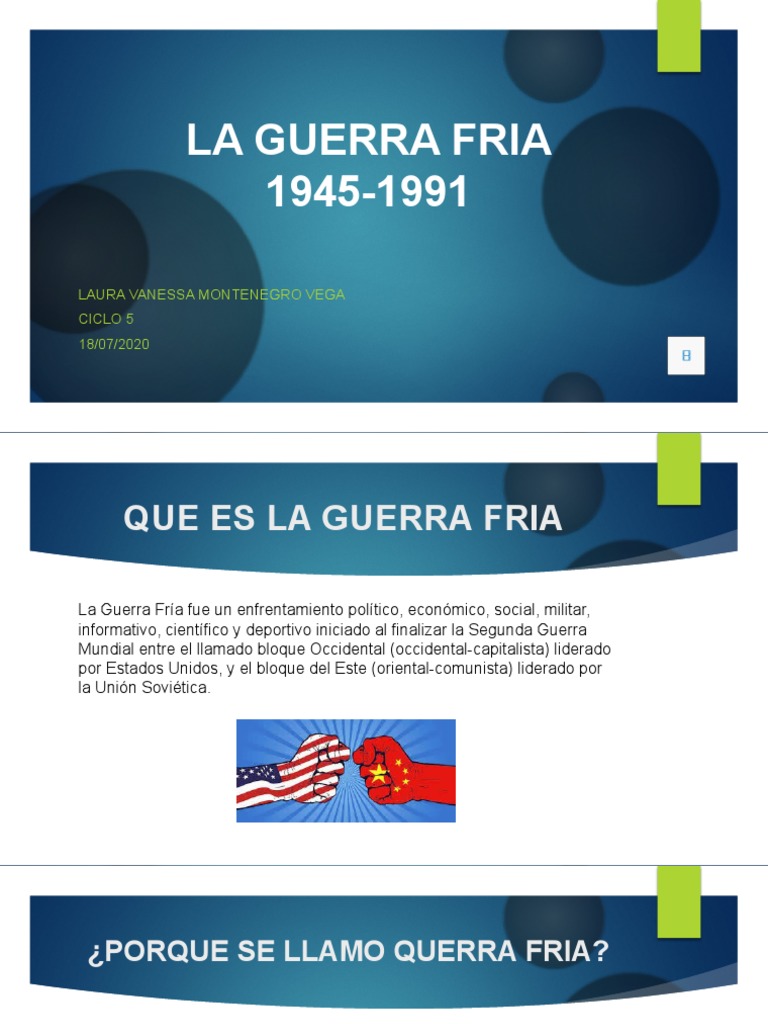Resumen de la Guerra Fría (1945-1991) | PDF | Guerra Fría | Política ...