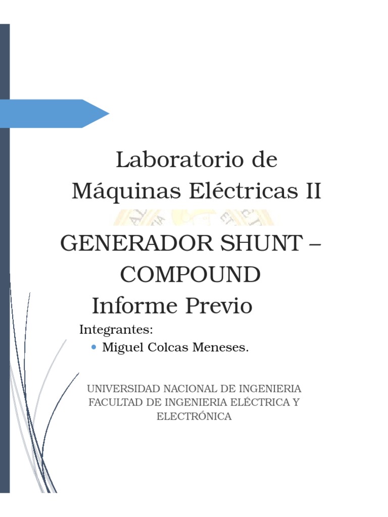 Vsip - Info - Generador DC Shunt Compound PDF Free | PDF | Generador ...