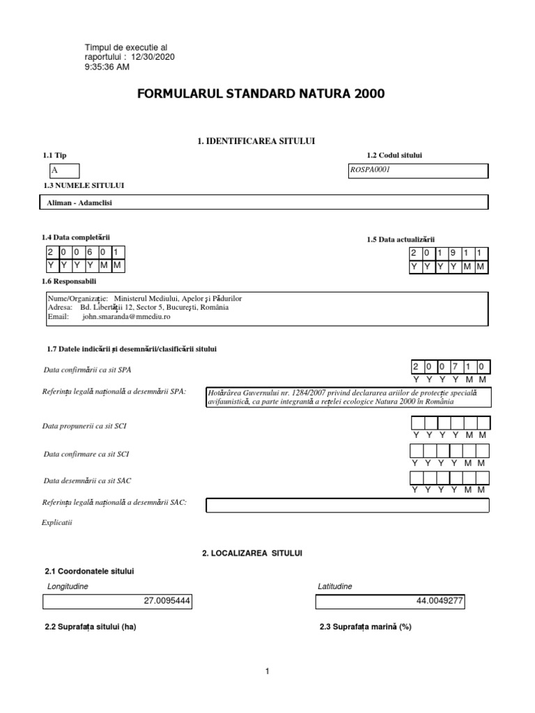 Formulare Standard SPA | PDF