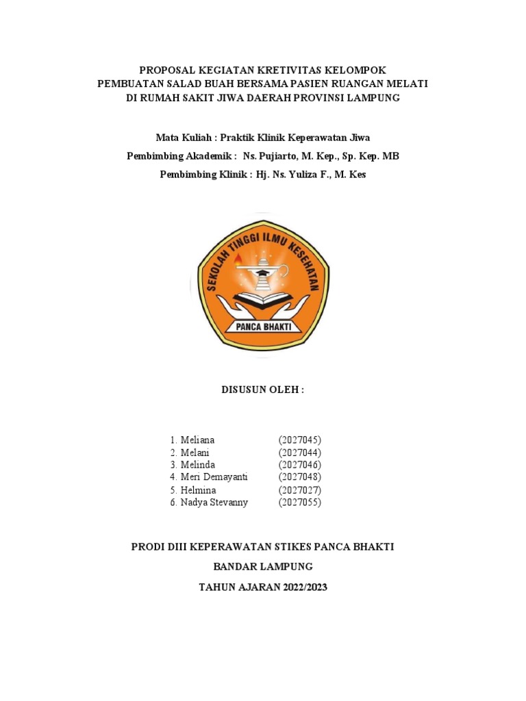 Proposal Kegiatan Ruang Melati | PDF