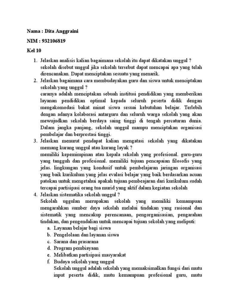 Dita Anggraini Kel. 10 | PDF
