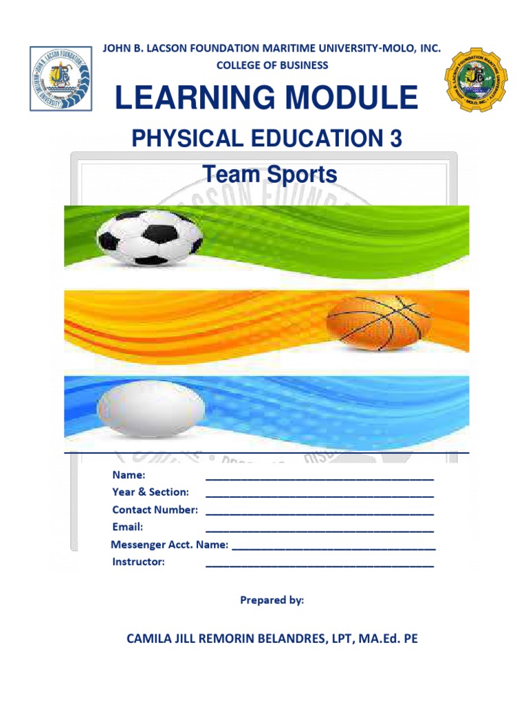 Team Sports: Futsal, Volleyball, Basketball | PDF | Learning ...