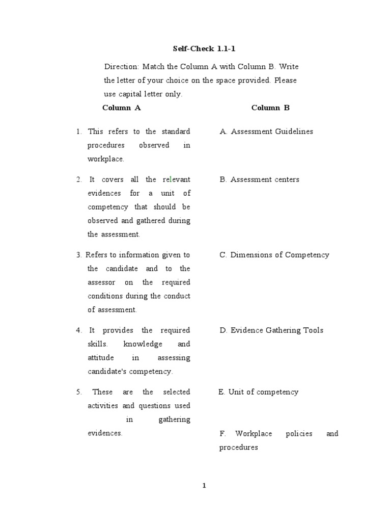 Conduct Competency Assessment | Download Free PDF | Multiple Choice ...
