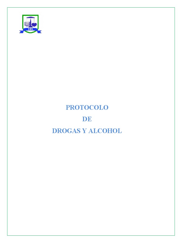 Protocolo de Droga y Alcohol | PDF | Drogas | Comportamiento