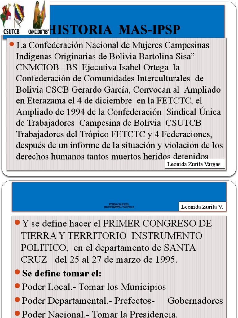 Historia Mas-Ipsp | PDF | Gobierno | Bolivia
