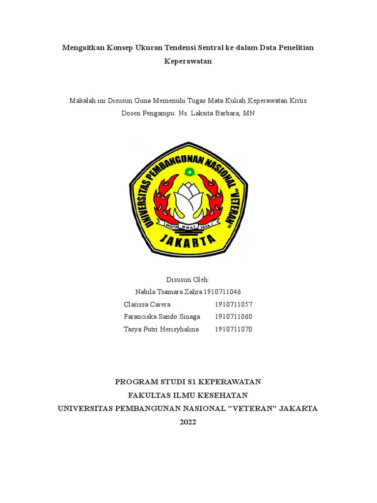 Statistik Keperawatan Kritis | PDF | Metode & Bahan Ajar | Sains ...