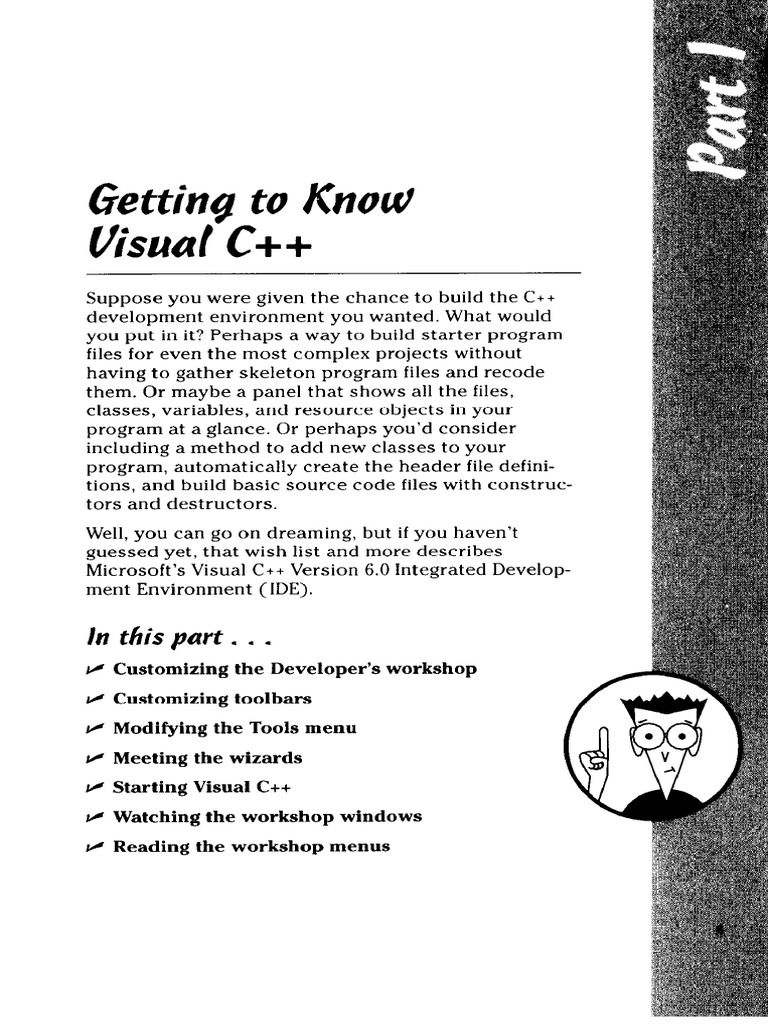 Microsoft Visual Studio .NET C++ For Dummies Quick Reference Guide - Pt1 - Visual C++ - 4 | PDF