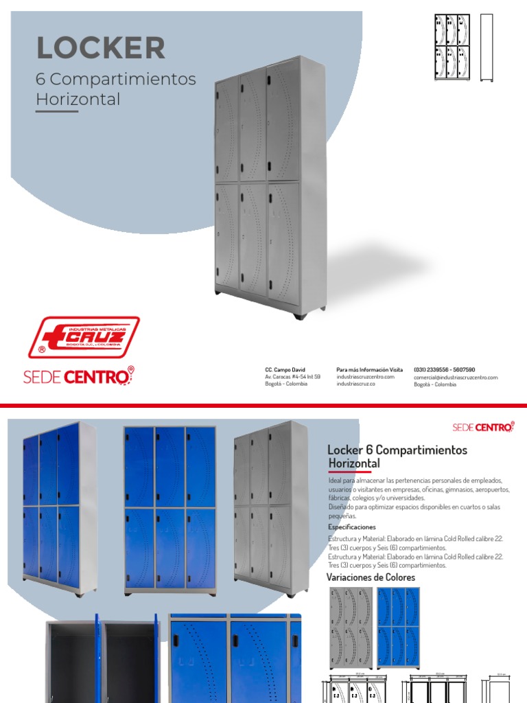 Locker 6 Compartimientos Bogotá | PDF
