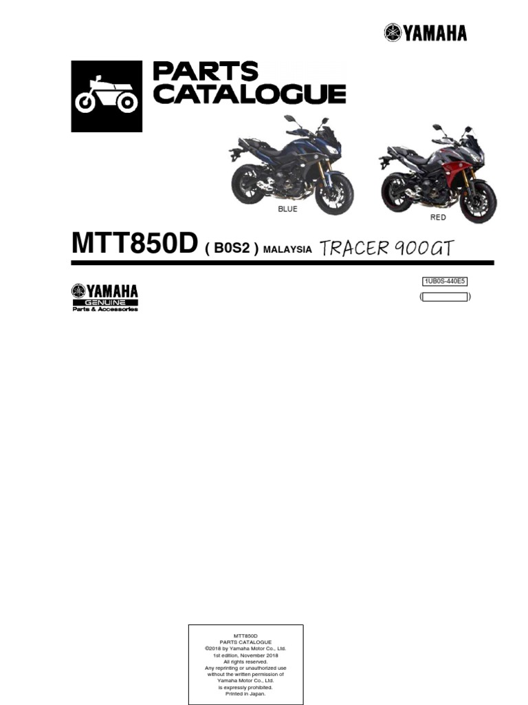 Tracer 900 GT | PDF | Screw | Engines