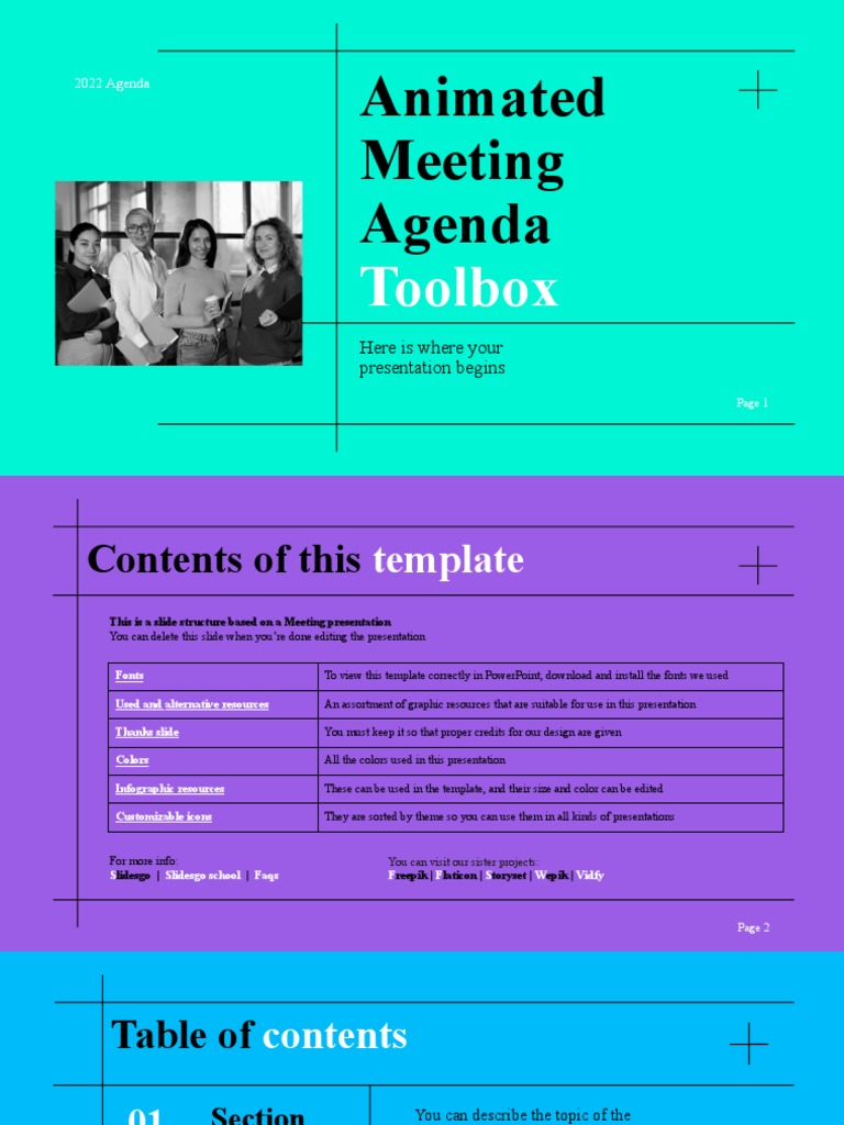 Animated Meeting Agenda Toolbox | PDF | Planets | Mercury (Planet)