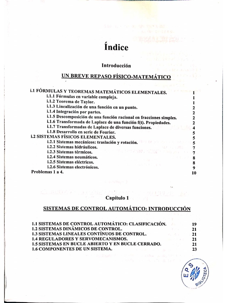 Francisco Charlon (1999) Ejercicios Resueltos Automatica | PDF