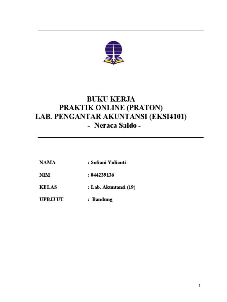 Kertas Kerja Tugas 3 NERACA SALDO BARU | PDF