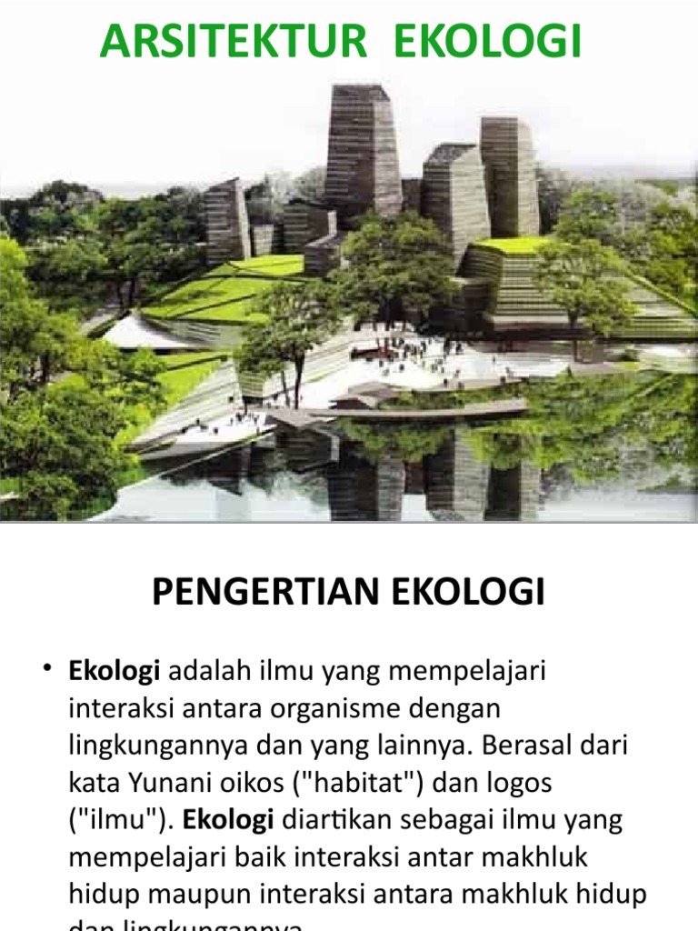 1arsitektur Ekologi | PDF
