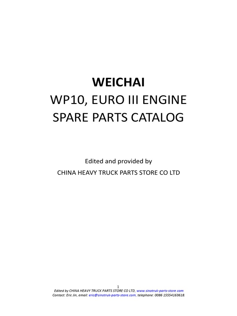 We Chai We 10 Series Manual Book | PDF | Piston | Electrical Connector