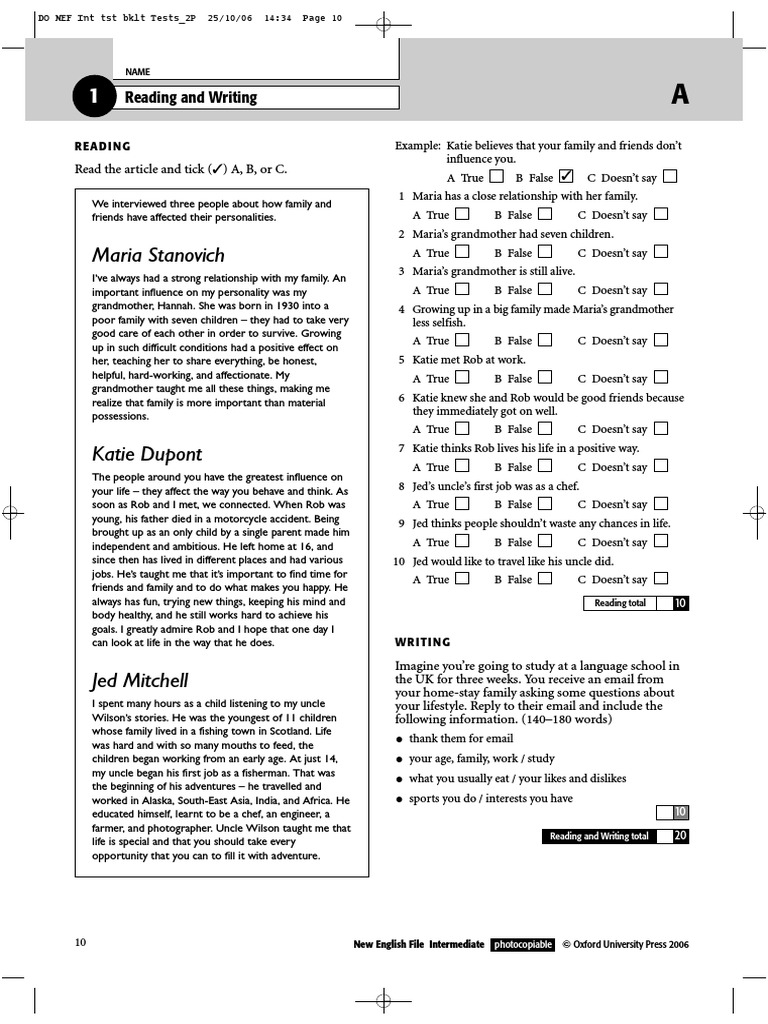 Test 01 Group A Reading Dec 22 Pdf