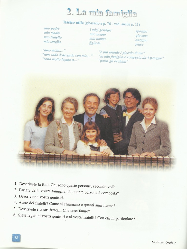La Mia Famiglia - La Prova Orale | PDF