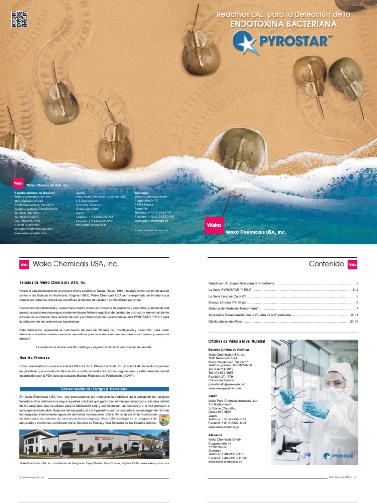 Wako Pyrostar Catalogo 2017 | PDF | Sustancias químicas | Química