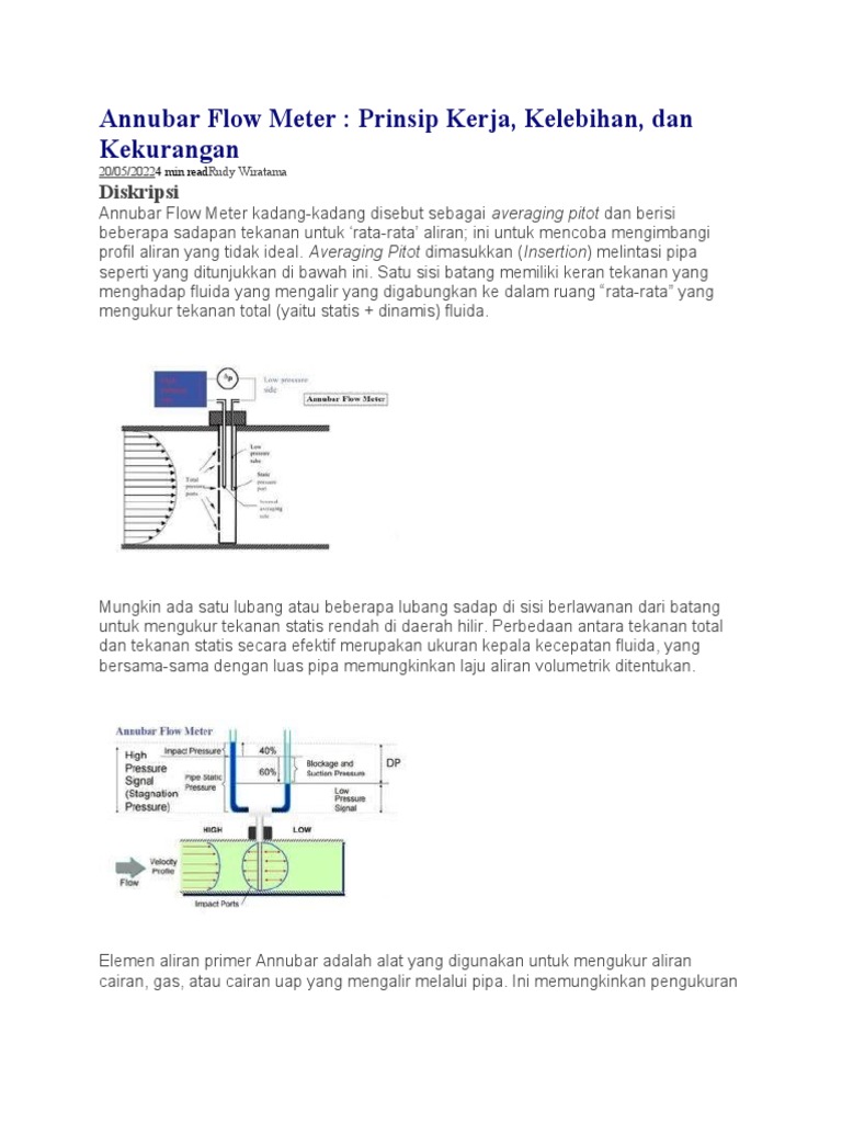 Annubar Flow Meter | PDF
