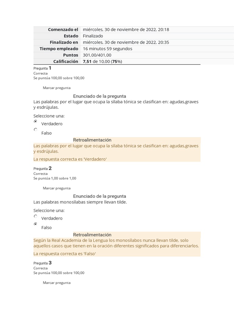Ejercicio de Autoevaluación Unidad III | PDF