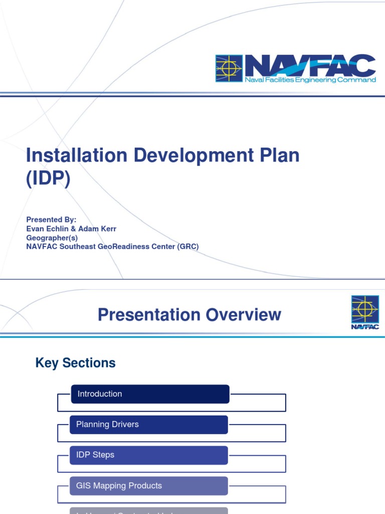 Installation Development Plan (IDP) | PDF | Geographic Information ...