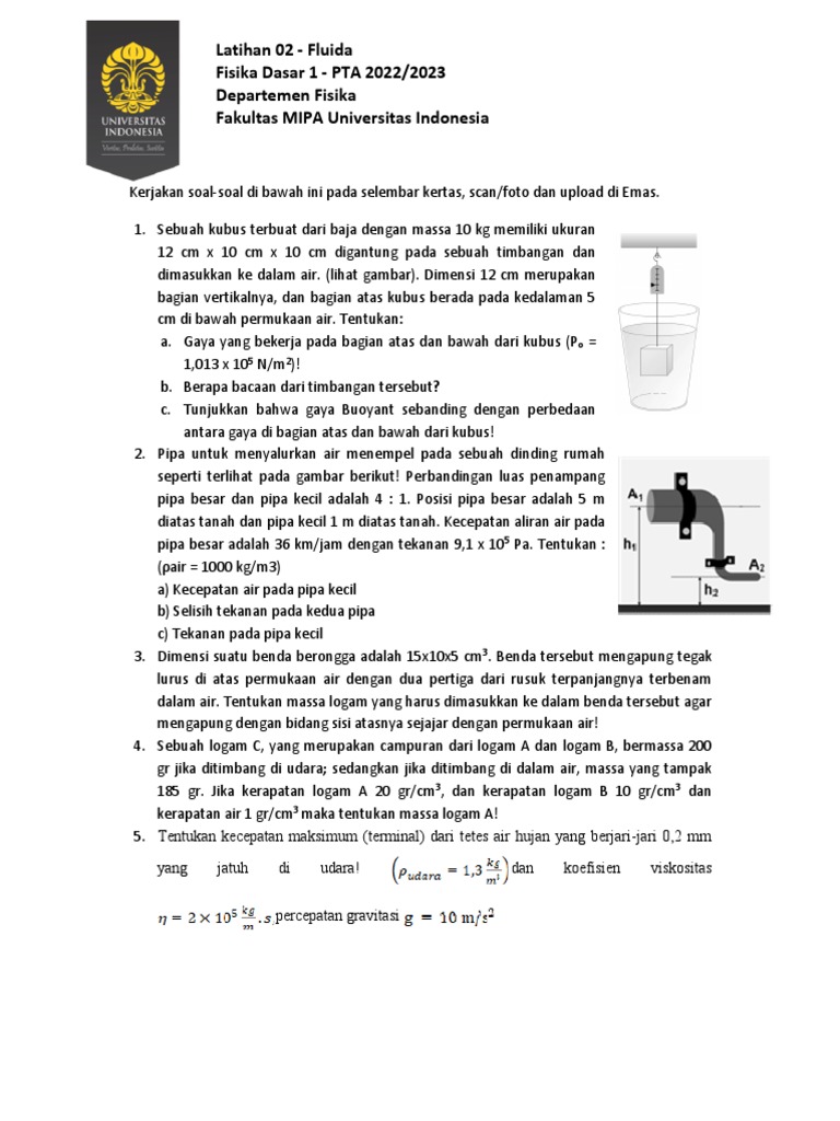 Latihan Fluida | PDF