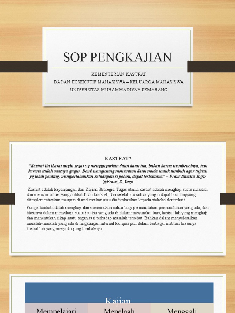 Sop Pengkajian | PDF