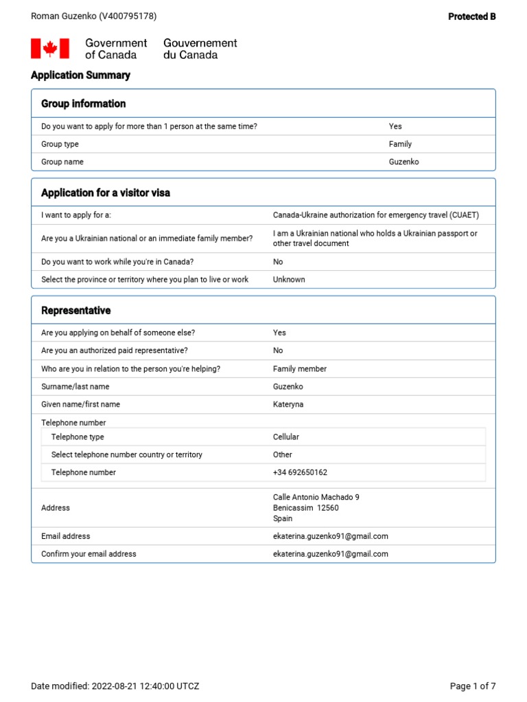 Application Summary Group Information | PDF | Identity Document ...