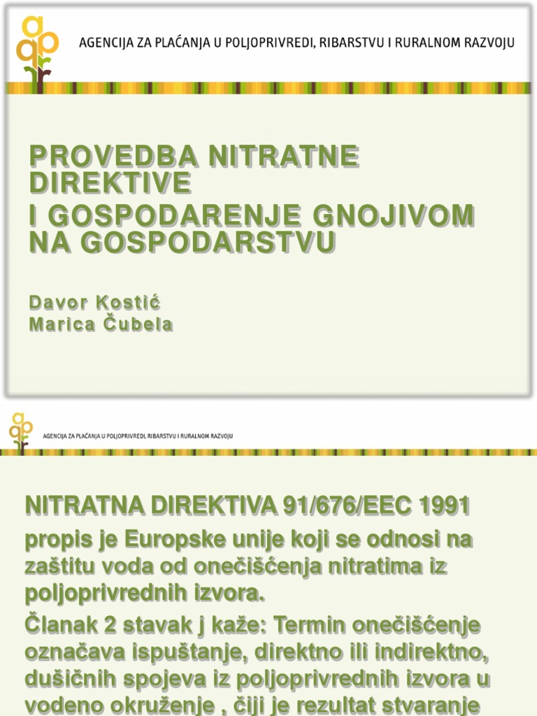 Nitratna Direktiva | PDF
