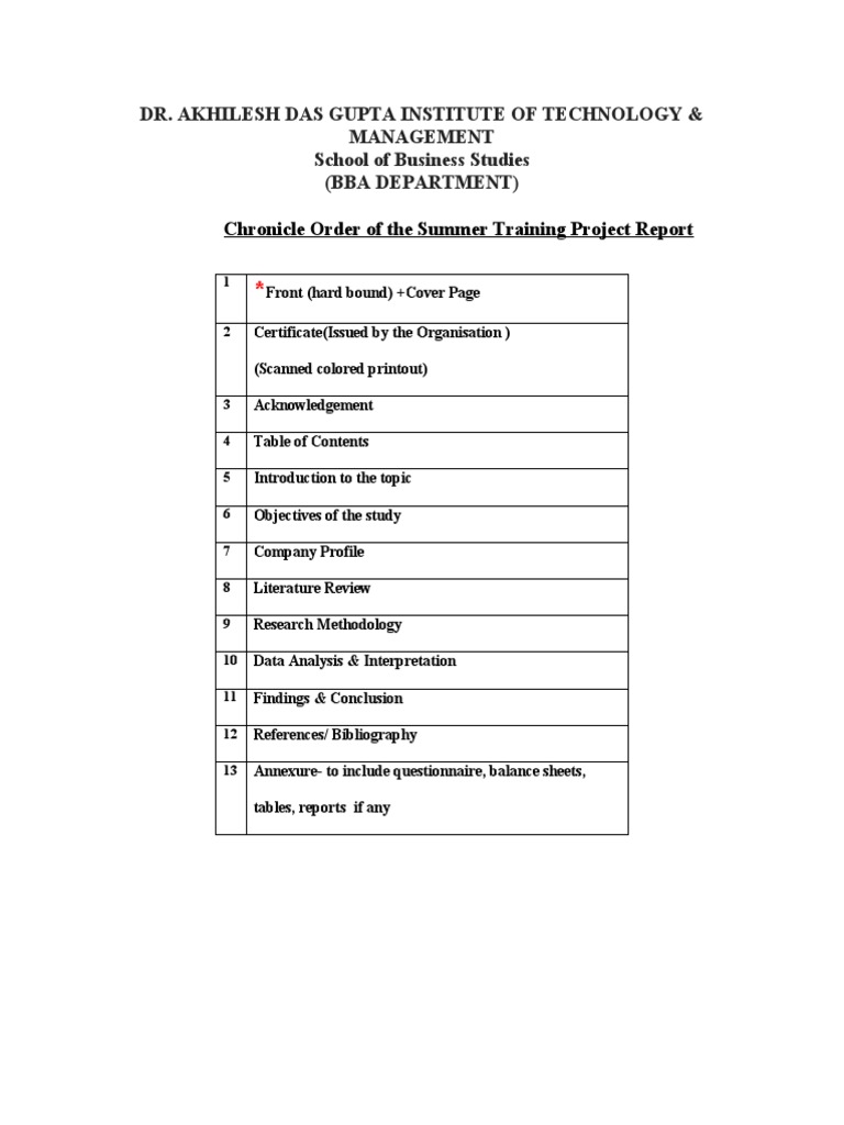 FORMAT and Guideline OF STR PROJECT | PDF | Bibliography