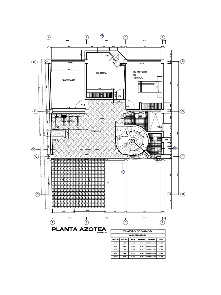 Plano de Azotea PDF | PDF