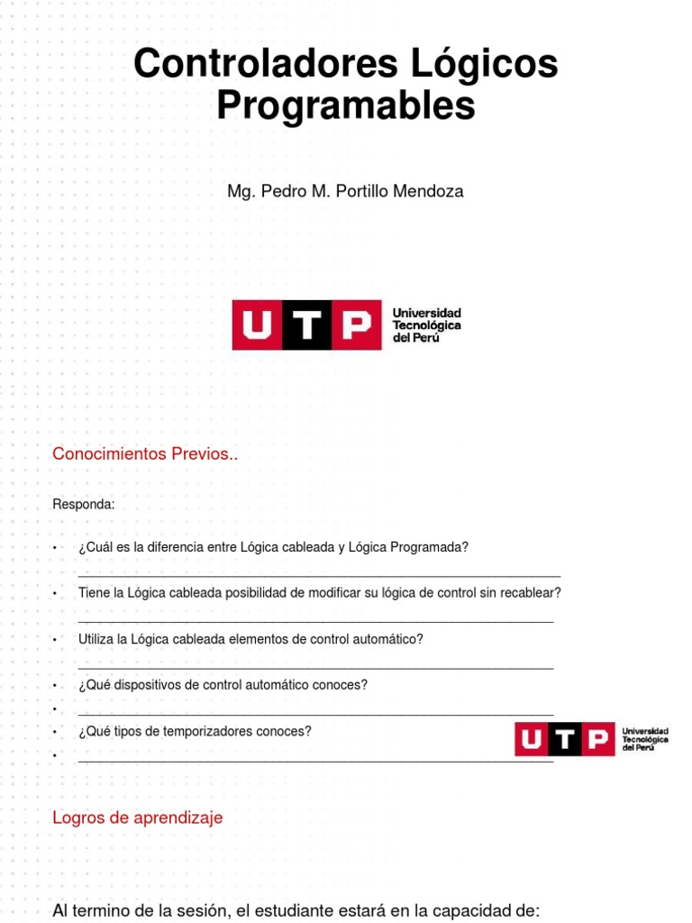Controladores Logicos Programables | PDF | Controlador lógico programable | Hardware de la ...