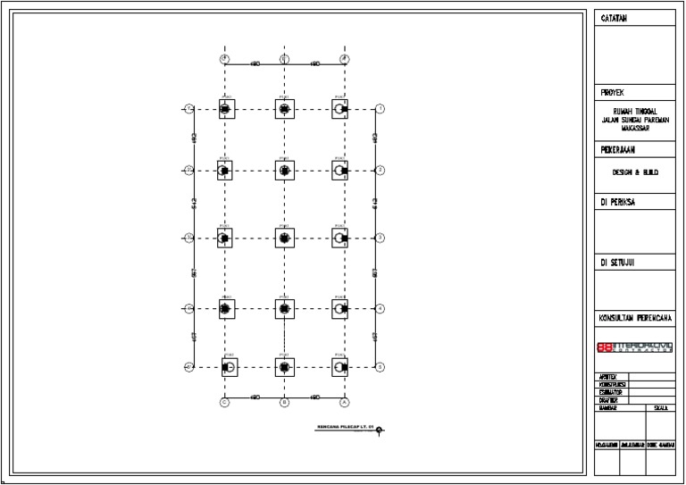 Rencana Pondasi Sumuran Baru | PDF