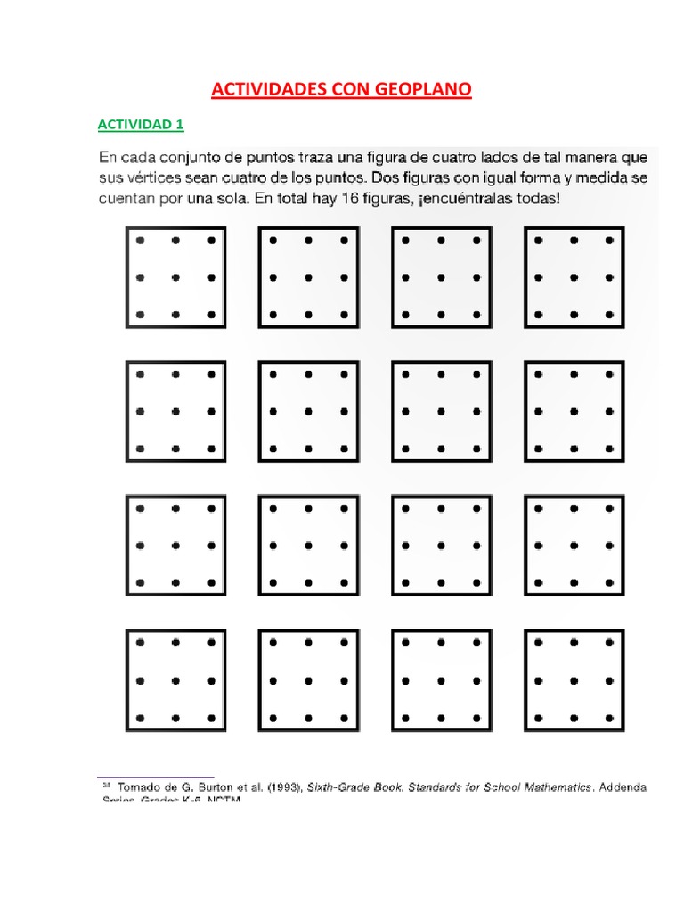 Actividades Con Geoplano | PDF