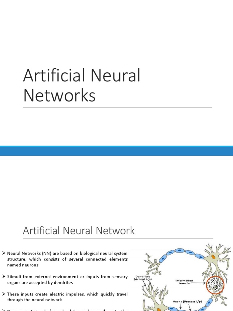 Artificial Neural Networks | PDF | Artificial Neural Network | Data Mining