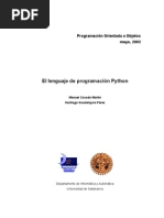 Python Informe | PDF | Objeto (informática) | Python (lenguaje de programación)