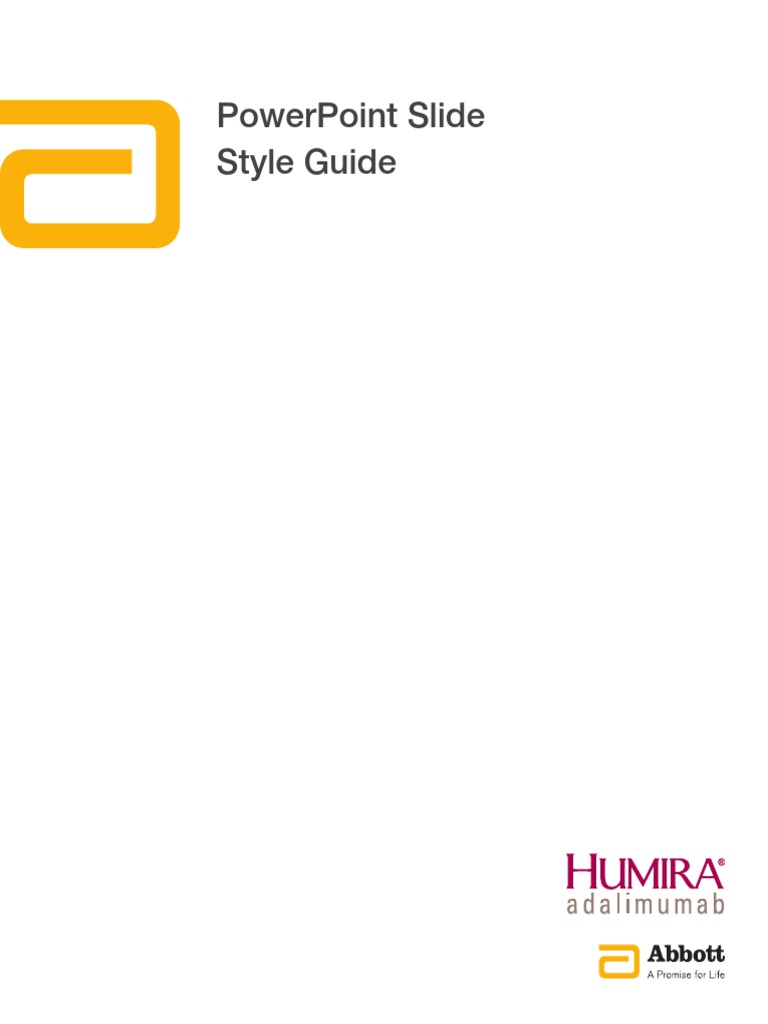 Abbott PowerPoint Slide Style Guide | PDF | Tuberculosis | Clinical ...