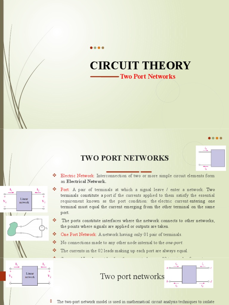 Two Port Network | Download Free PDF | Network Analysis (Electrical ...