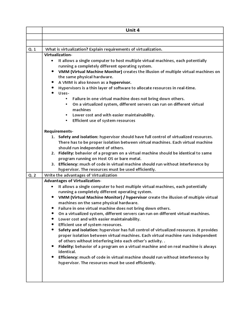 Unit 4 Pdf Cloud Computing Virtualization