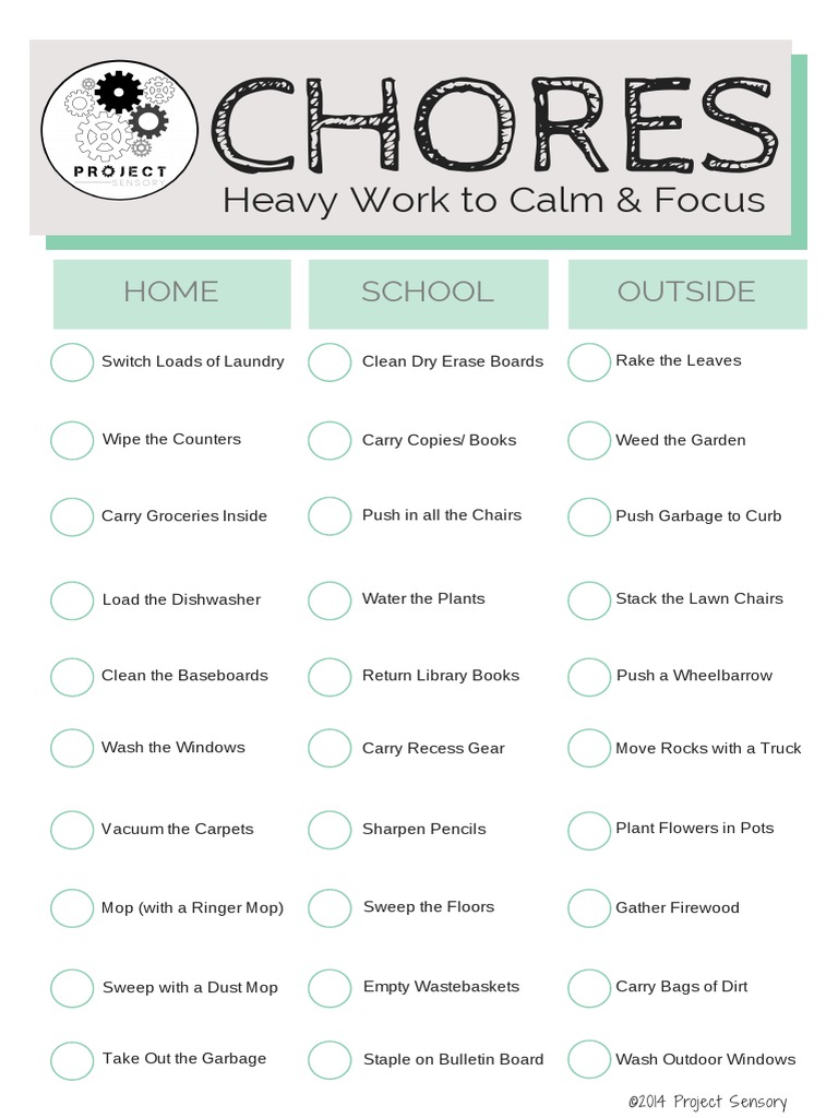 HEAVY WORK CHORES | PDF