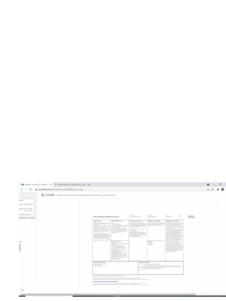 Modelo Canvas Ejemplo | PDF