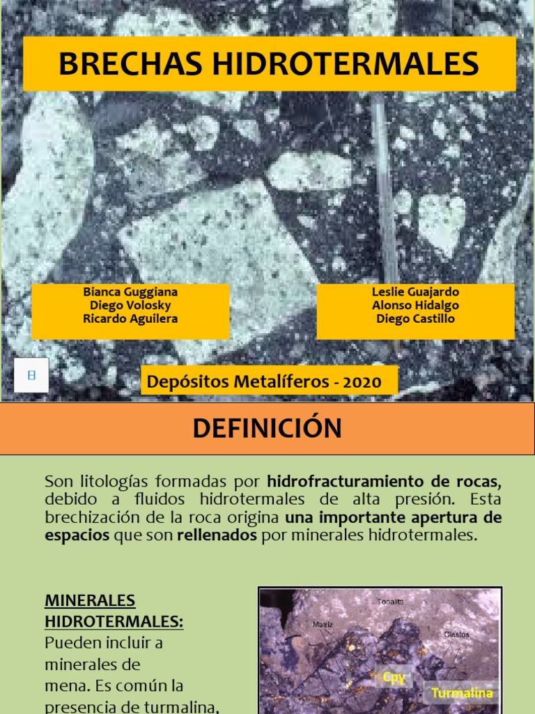 l1 - Clase Brechas Hidrotermales | PDF | Roca clástica | Roca (geología)