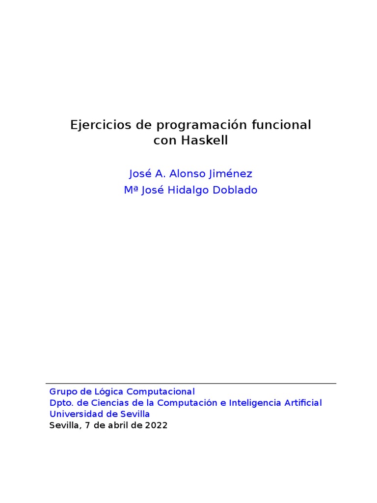 Ejercicios Haskell | PDF | Raíz cuadrada | Función (Matemáticas)