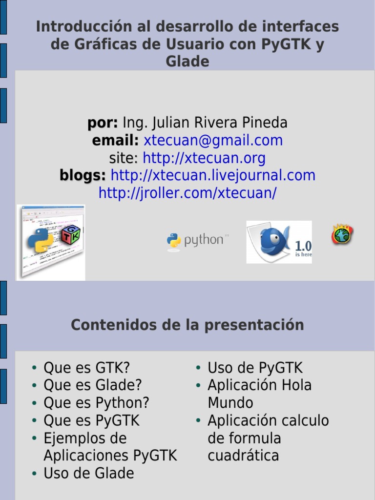 Introducción Al Desarrollo de Interfaces de Gráficas de Usuario Con ...