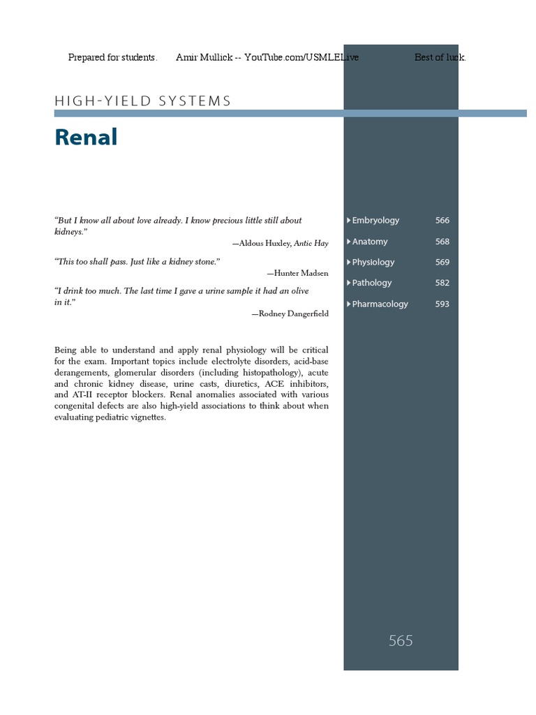 High-Yield Renal Embryology: A Concise Review of Kidney Development from Pronephros to ...