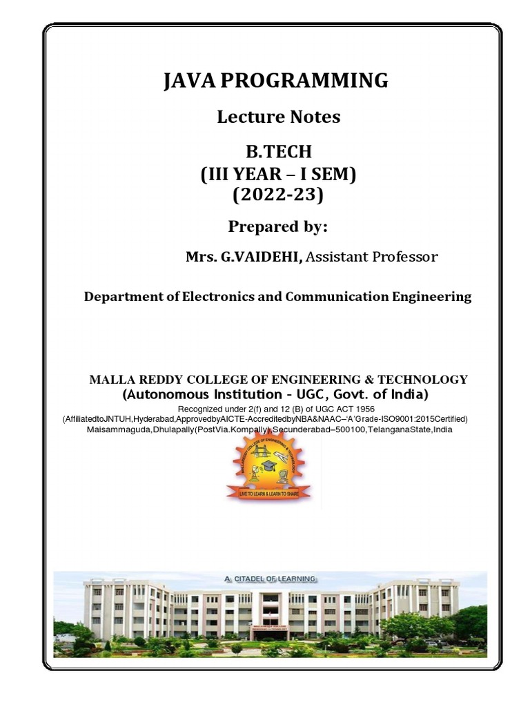 Introduction To Java Programming | PDF | Constructor (Object Oriented ...