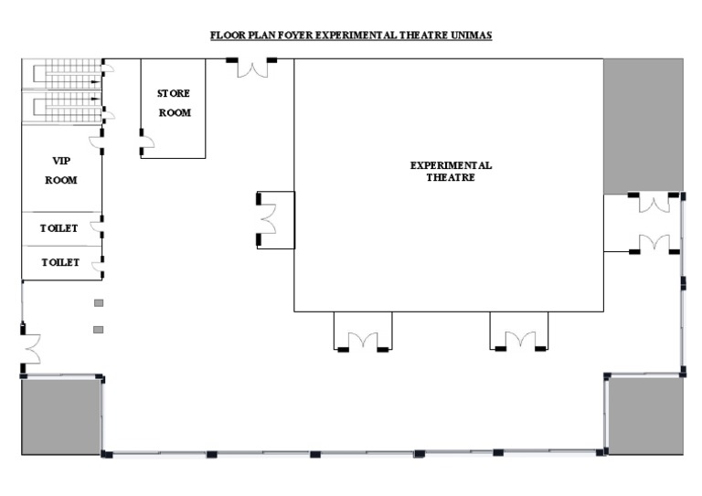 Floor Plan Foyer Experimental Theatre Unimas | PDF
