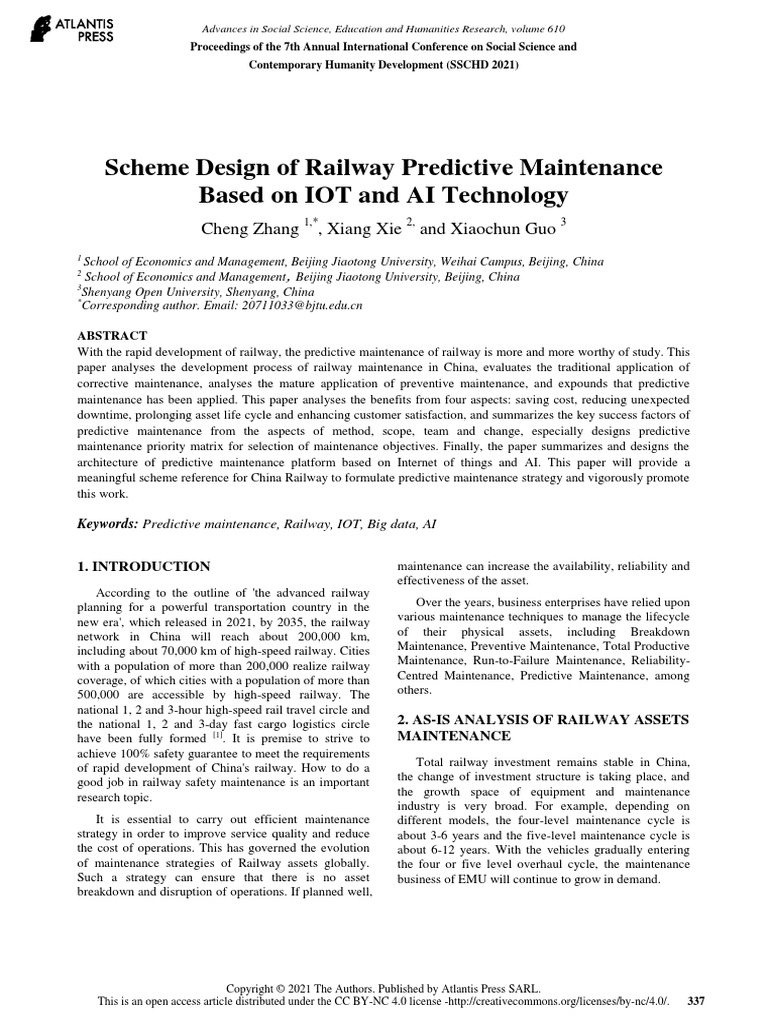 Research Paper - Predictive Maintenance Based On IoT and AI | PDF ...