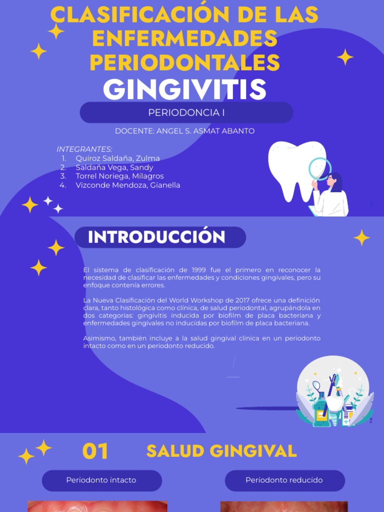 Clasificación de La Gingivitis | PDF | Periodoncia | Ramas de Odontología