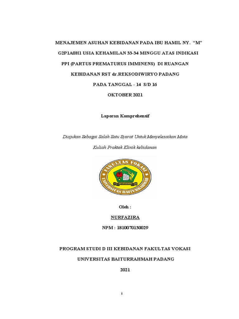 Asuhan Kebidanan Ppi 2 | PDF