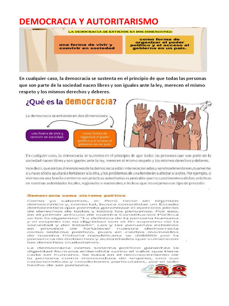 Democracia y Autoritarismo | PDF